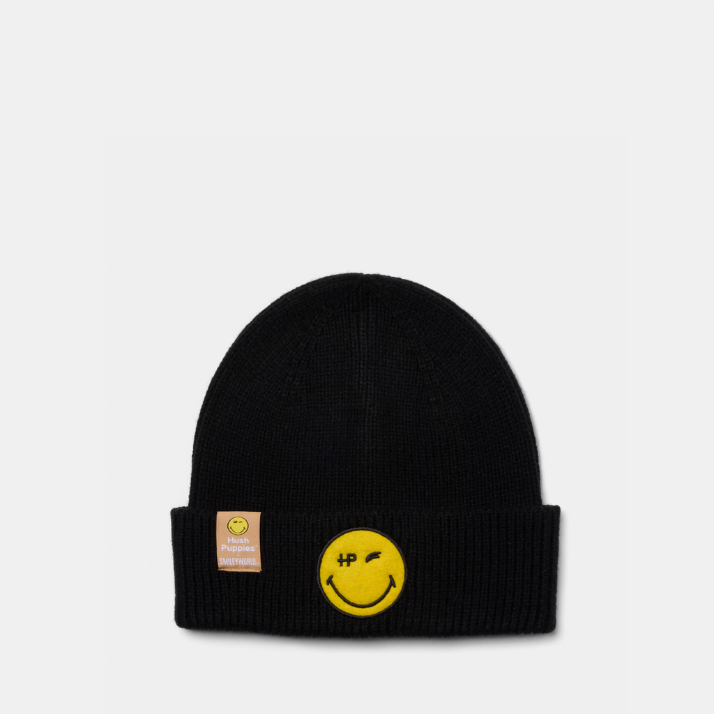 Buy Smiley Beanie Black | Hush Puppies AU